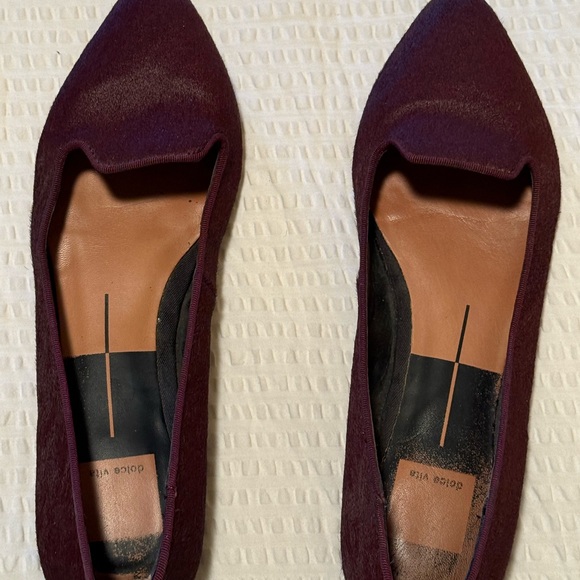 Dolce Vita | Shoes | Dolce Vita Womens Burgundy Cow Hair Pointed Toe ...